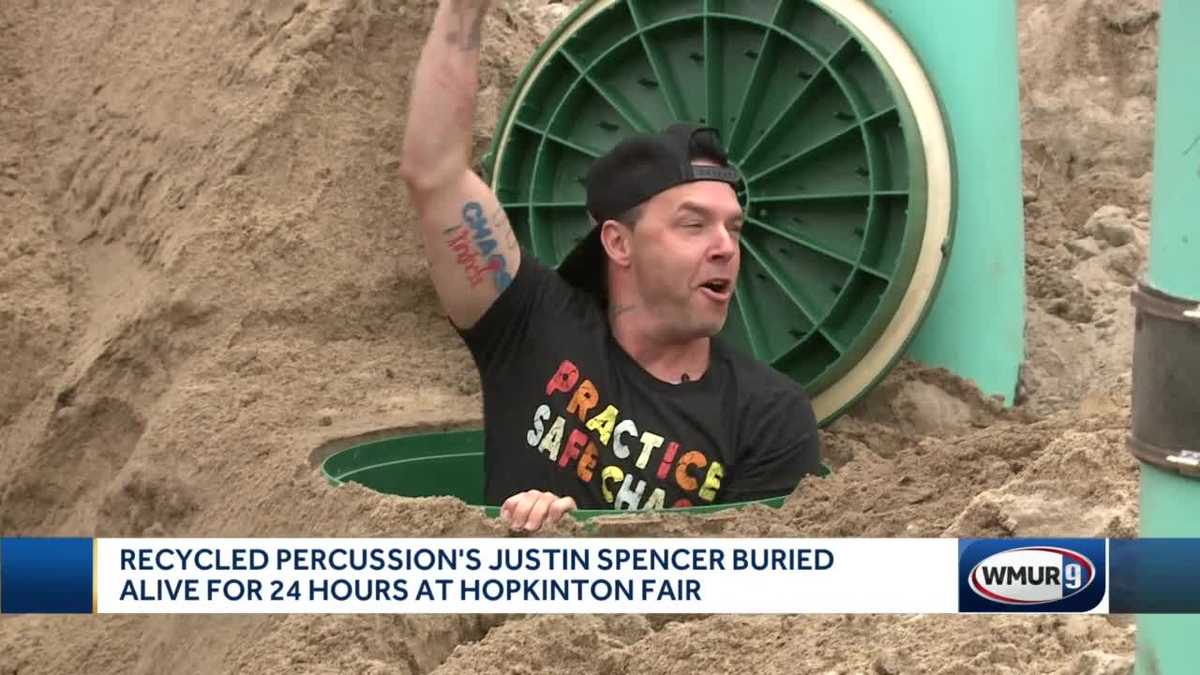 Recycled Percussion's Justin Spencer buried alive for 24 hours at ...