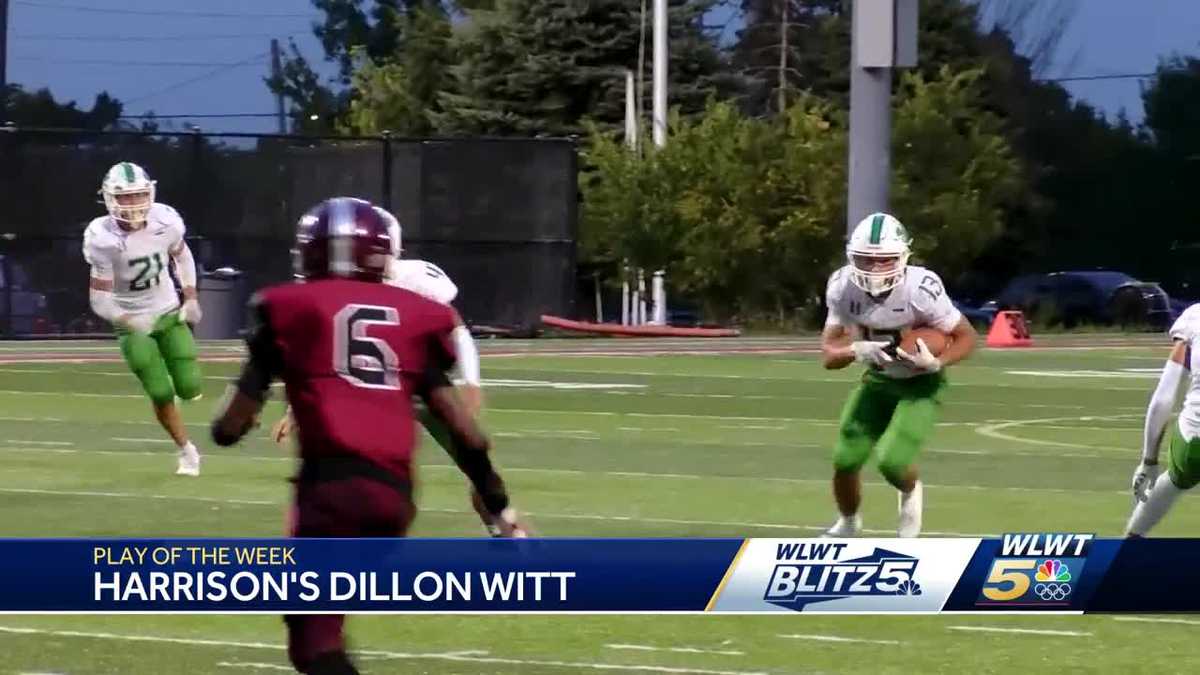 WATCH: Harrison freshman Dillon Witt runs back interception for TD