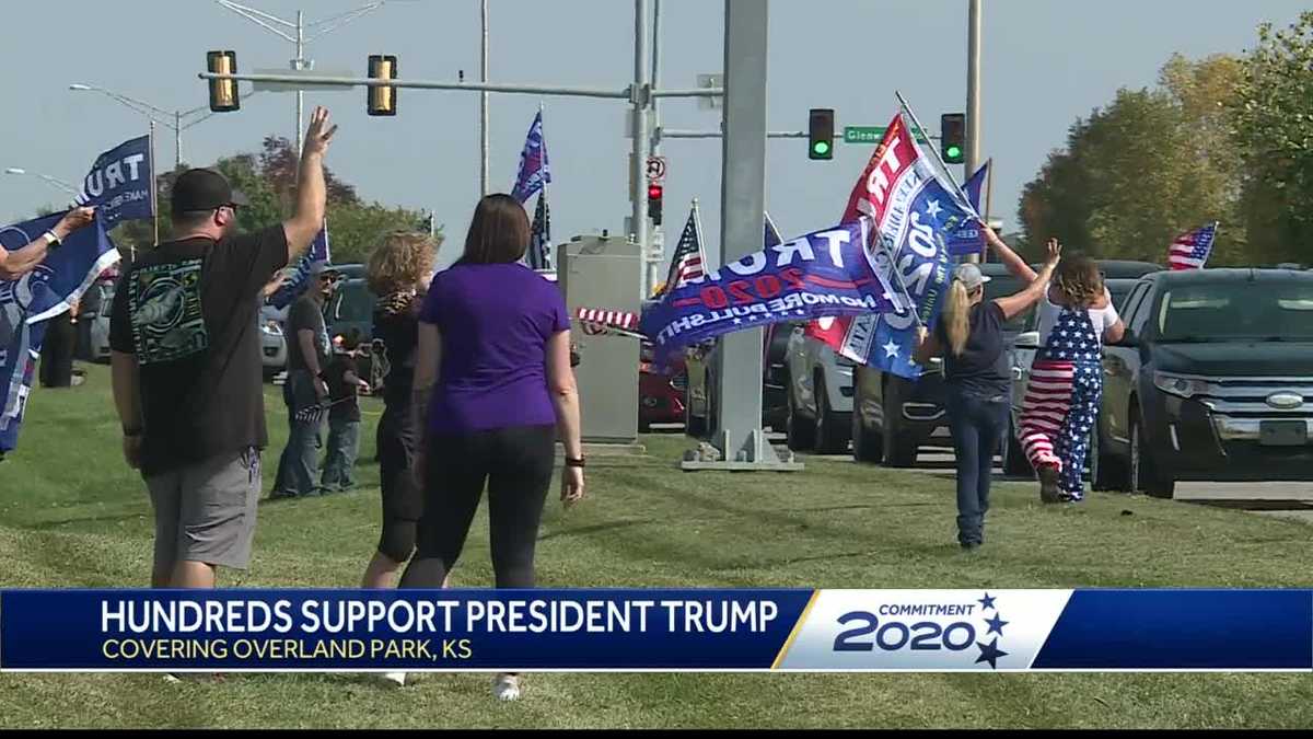Hundreds caravan for President Trump Saturday in OP