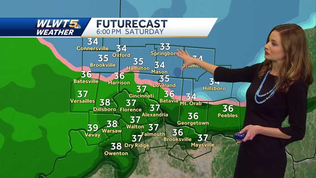 Wintry mix ending overnight