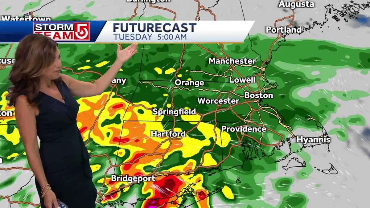 Video: Heavy rain, strong storms Tuesday morning