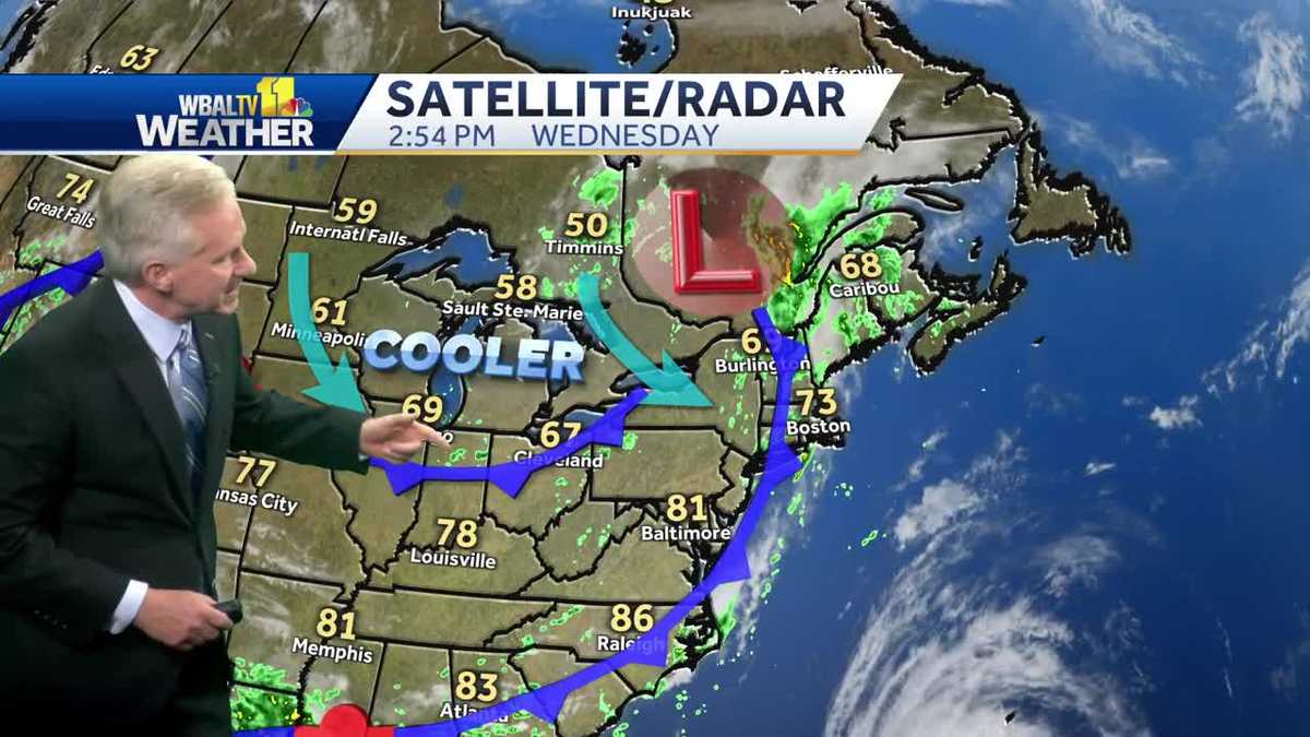 Cool air bringing fall-like weather to Maryland