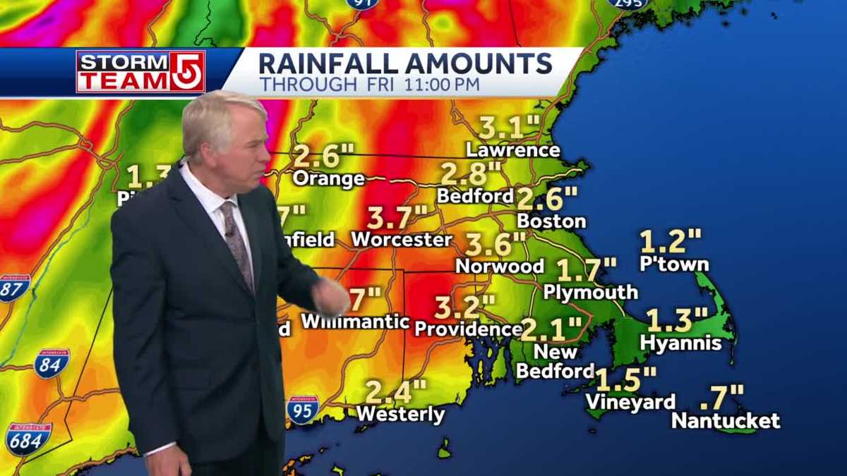 Video: Drenching rainfall, damaging winds from approaching storm