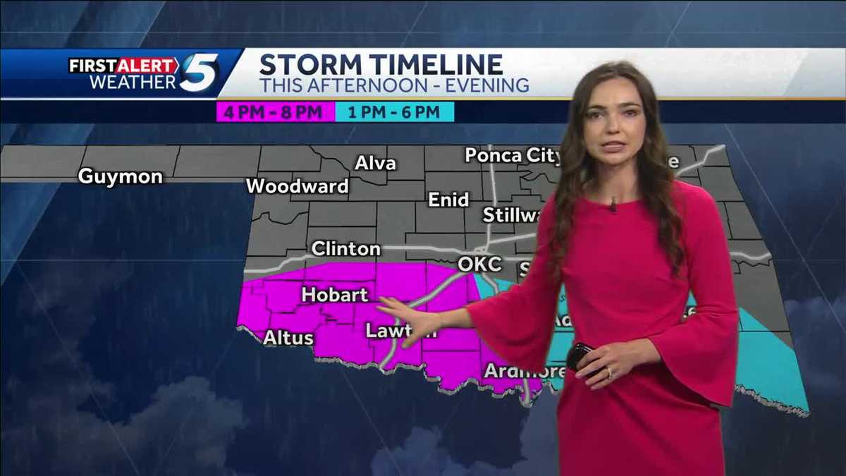 TIMELINE: Oklahoma could see severe storms, snow on Thursday