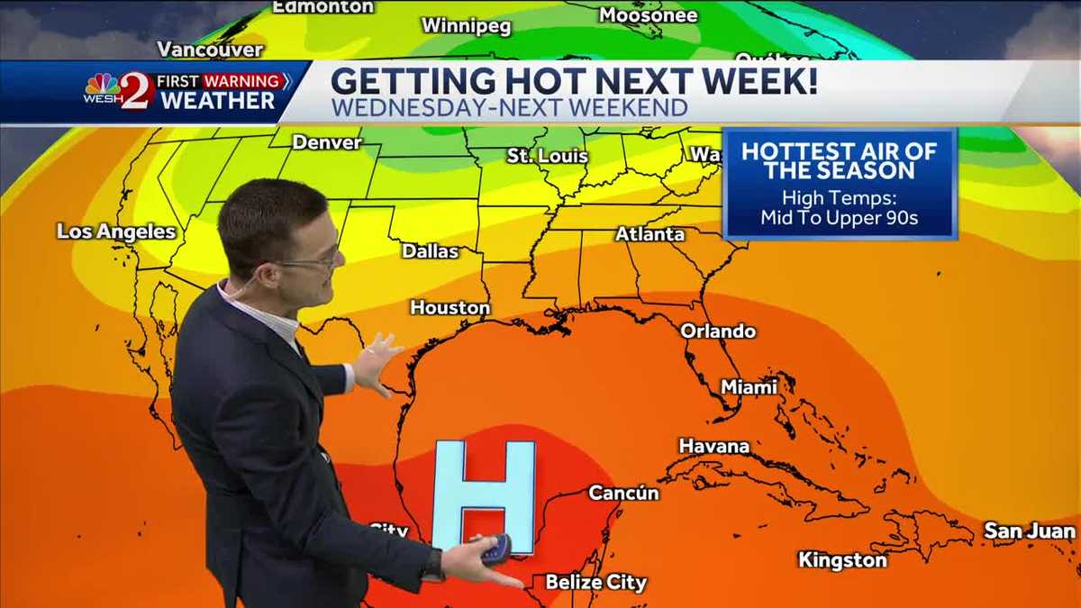 Saturday forecast looks great, but we're about to get hot! Saturday forecast looks great, but we're about to get hot!