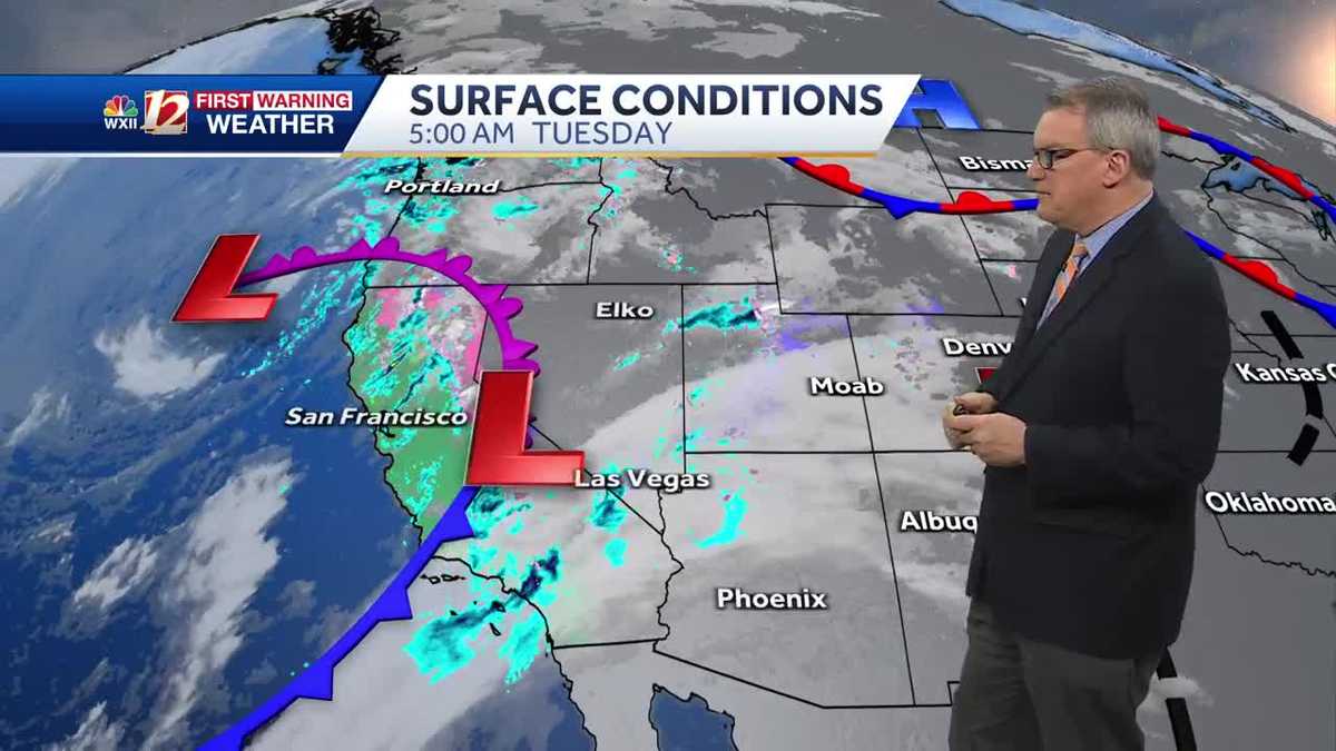 WATCH: Typical temperatures for the next few days ahead of late week ...