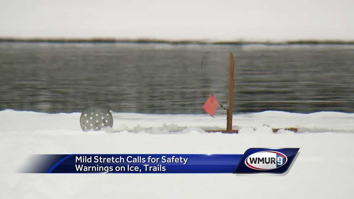 Mild weather creates dangerous conditions on ice, snowmobile trails