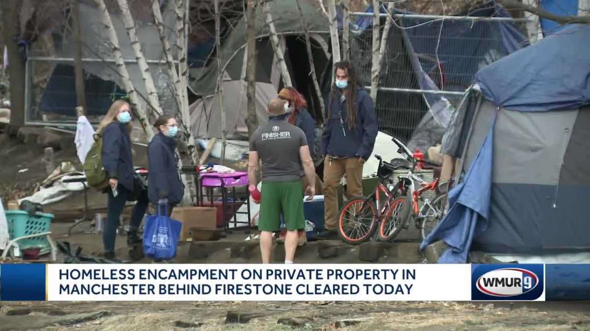 Manchester NH homeless encampment cleared