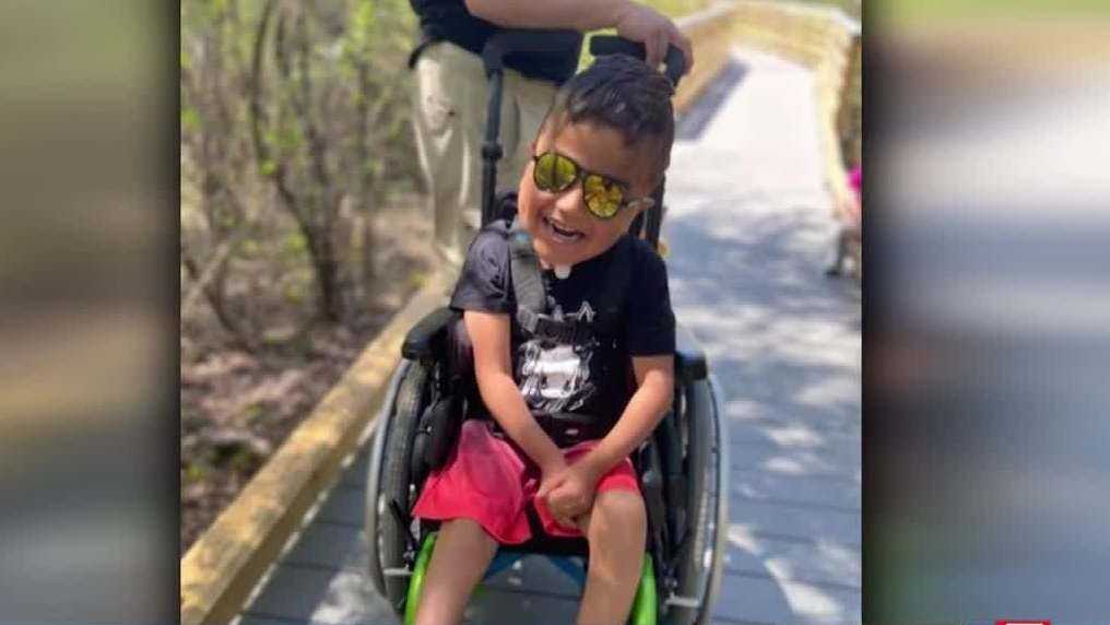 Peabody 5-year-old reunited with missing wheelchair