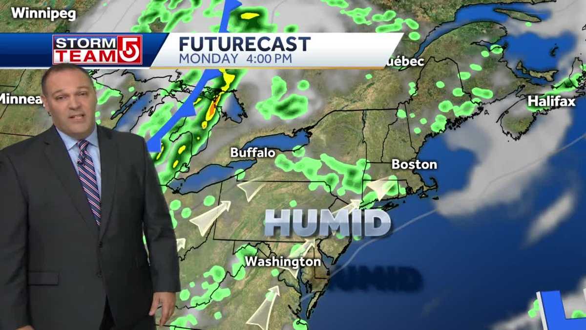 Video: Humidity moving in during heat wave