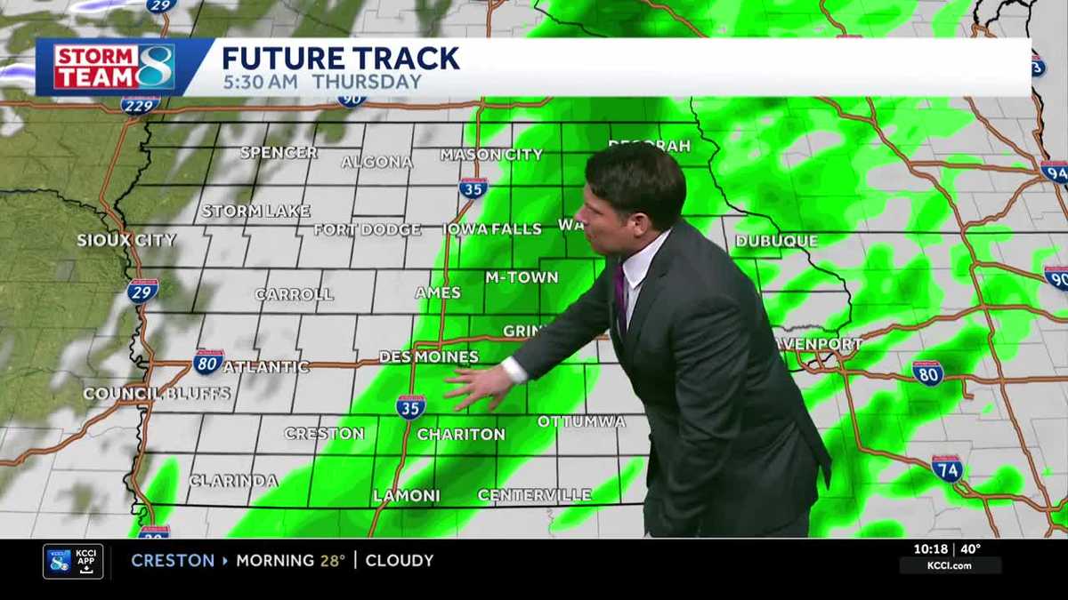 Des Moines weather: Tracking rain chances with a temperature drop