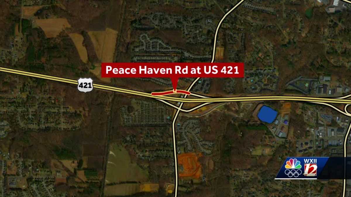 U.S. 421 on-ramp from Peace Haven Road closed for the next 3 weeks