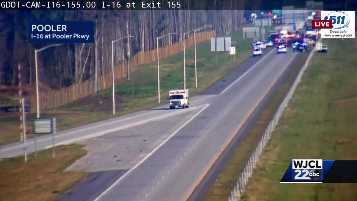 Georgia: Multi-vehicle crash shuts down I-16 near I-95