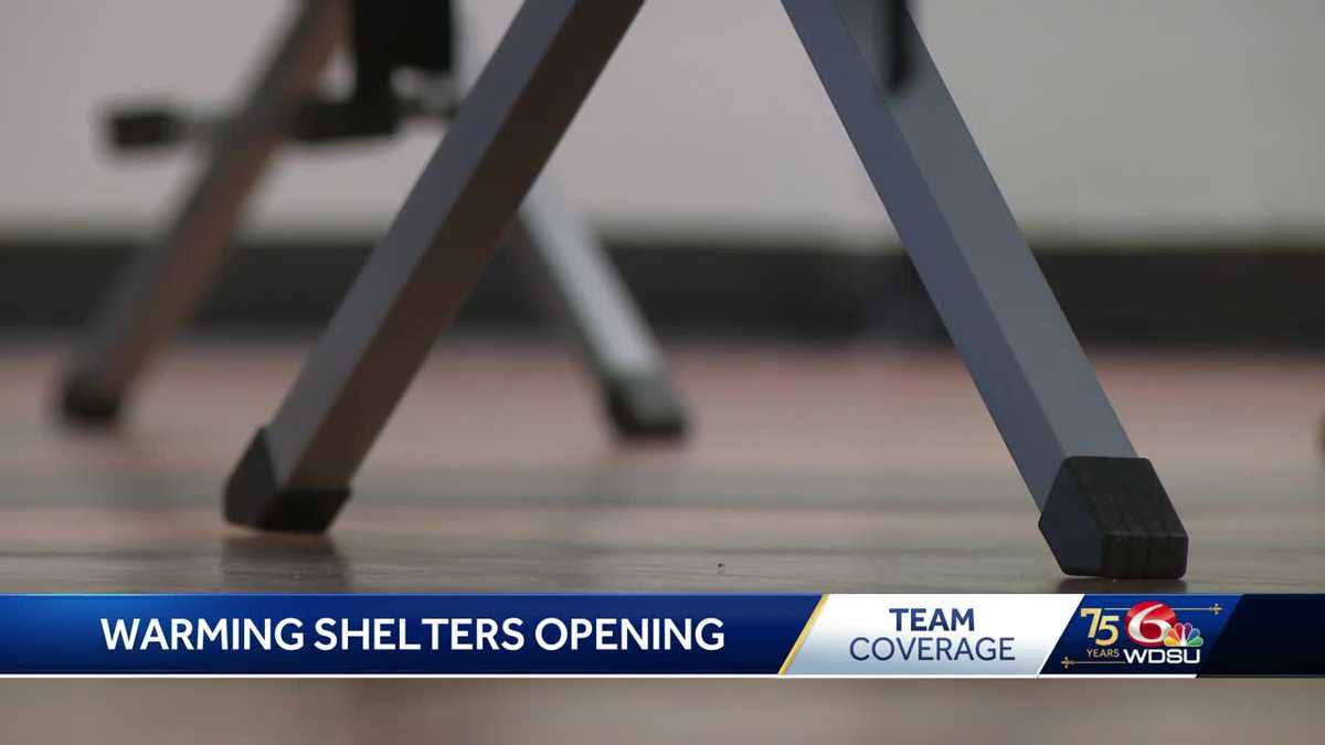 Warming centers open for Orleans and Jefferson parishes amid cold snap
