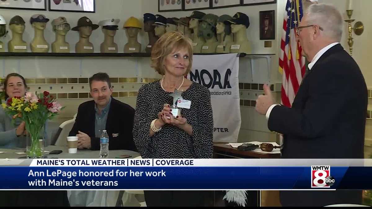 Maine first lady Ann LePage honored for work with veterans