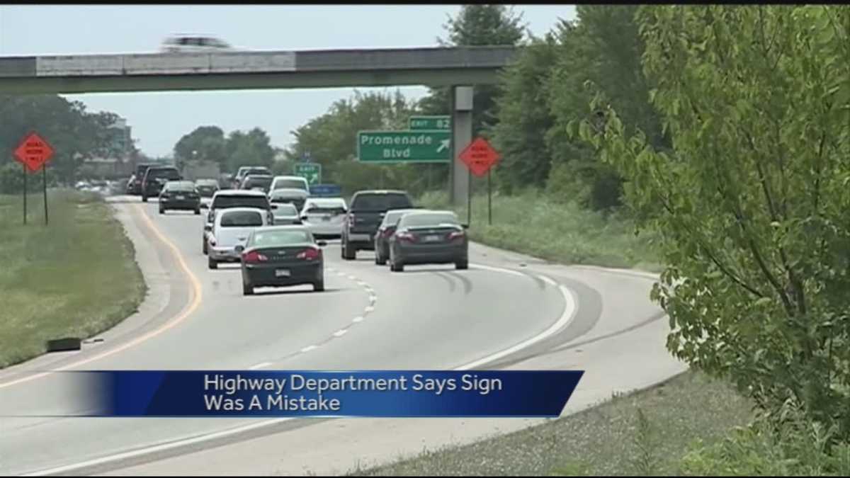 New speed limit signs on I-49 taken down