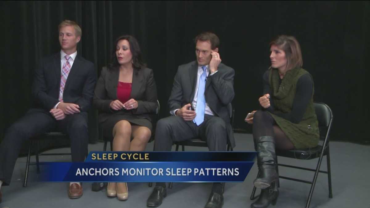 Anchors use app to track sleep habits