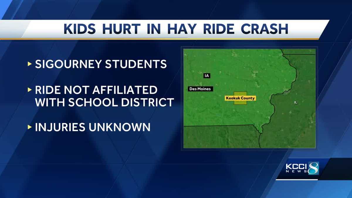 Several Iowa middle school students injured in hay ride crash