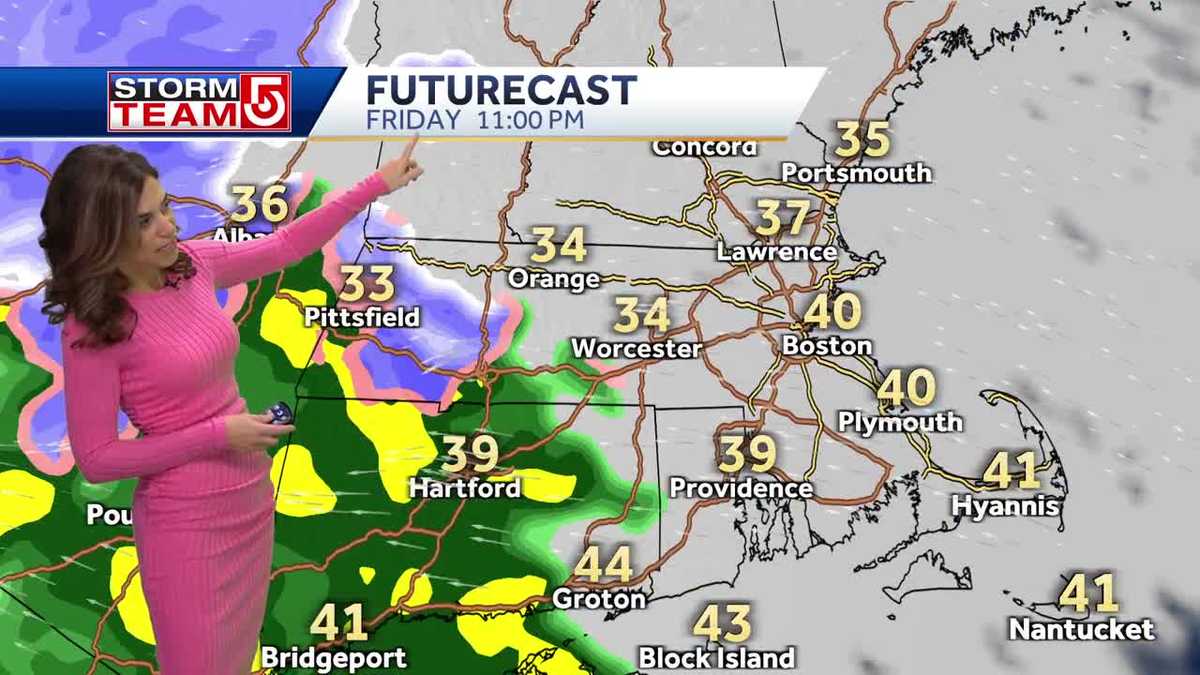 Video: When heaviest rain moves in for weekend storm