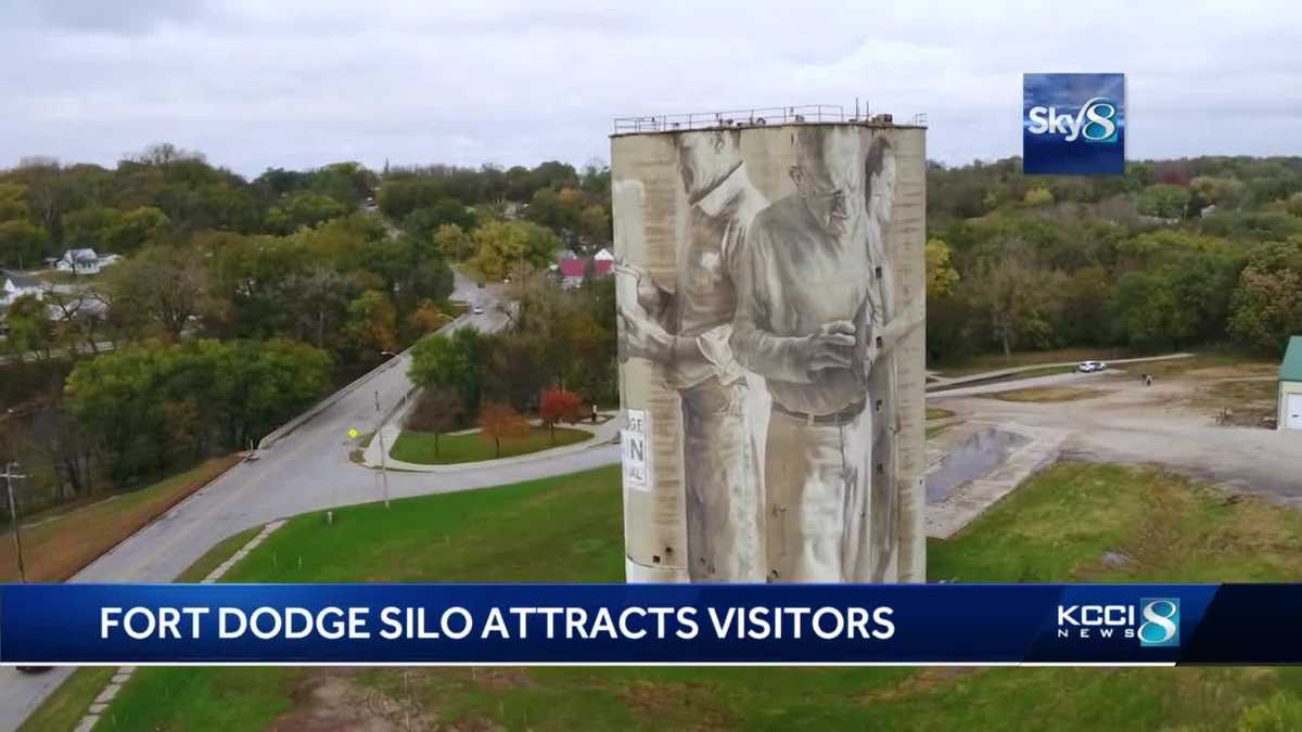110-foot silo mural has visitors flocking to Fort Dodge