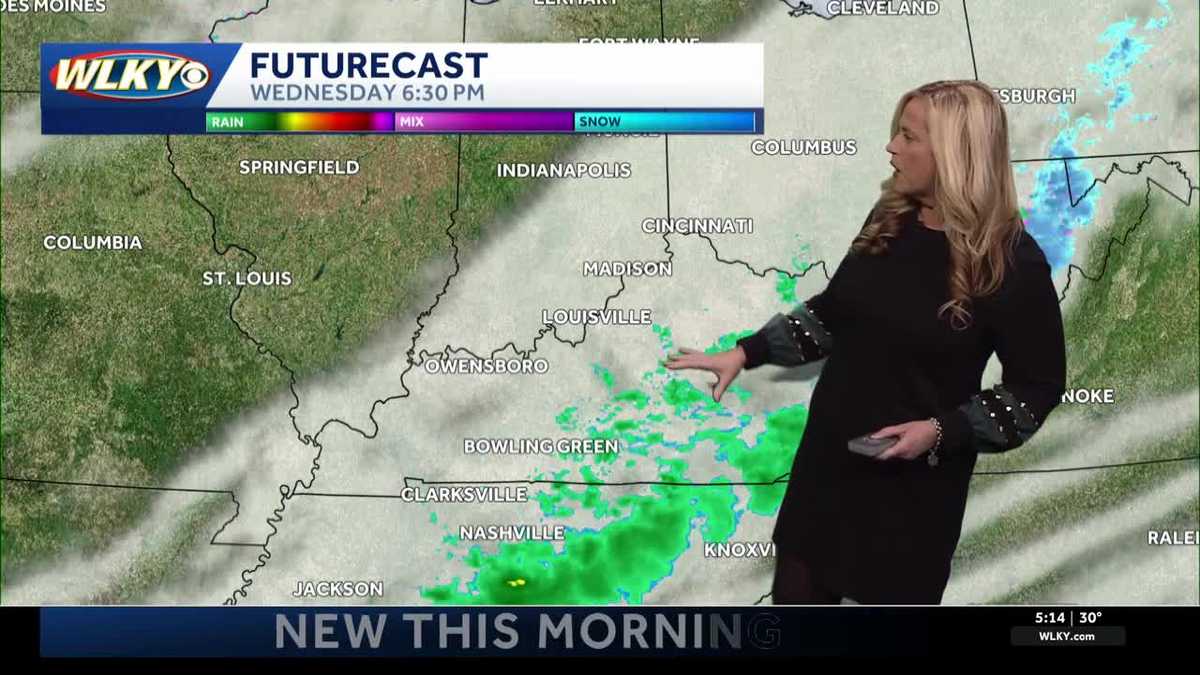 Wintry mix to light rain Wednesday - next storm this weekend