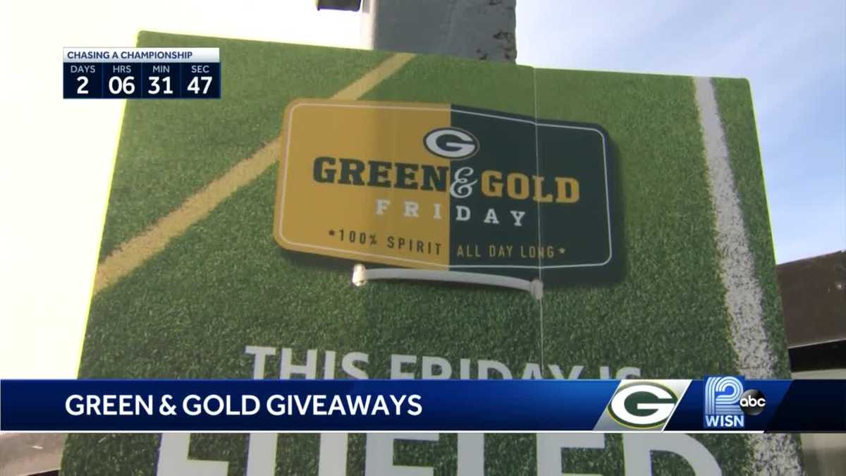 Show off your Packers pride for Green & Gold giveaways