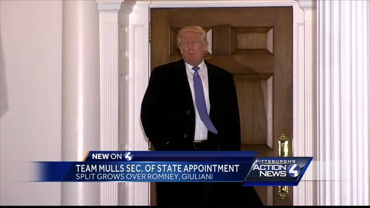 Trump team mulls over Secretary of State appointment
