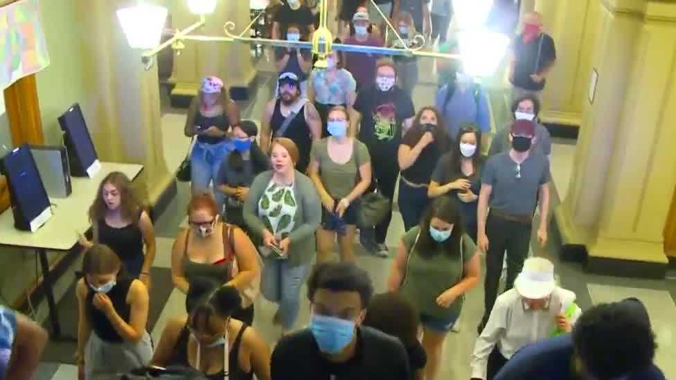 BLM members meet with Gov. Reynolds on felon voting rights