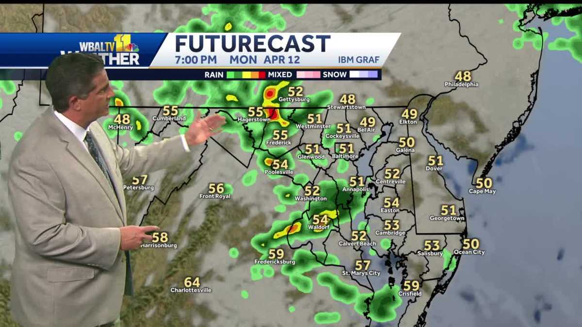 Windy, cool Monday afternoon