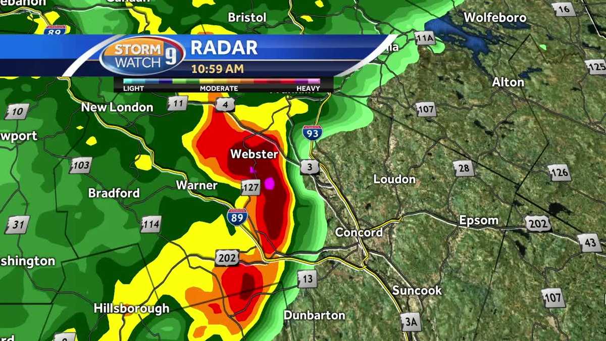 Watch: Line of strong thunderstorms moving through