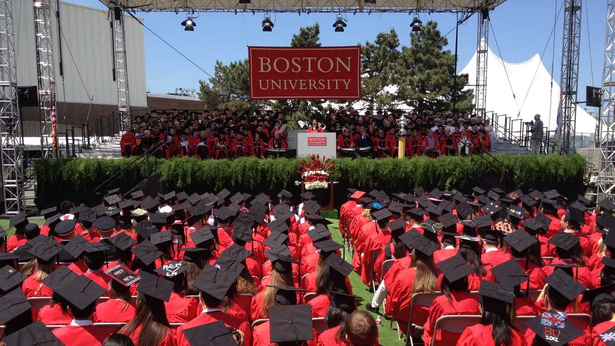 Boston University graduation called bittersweet