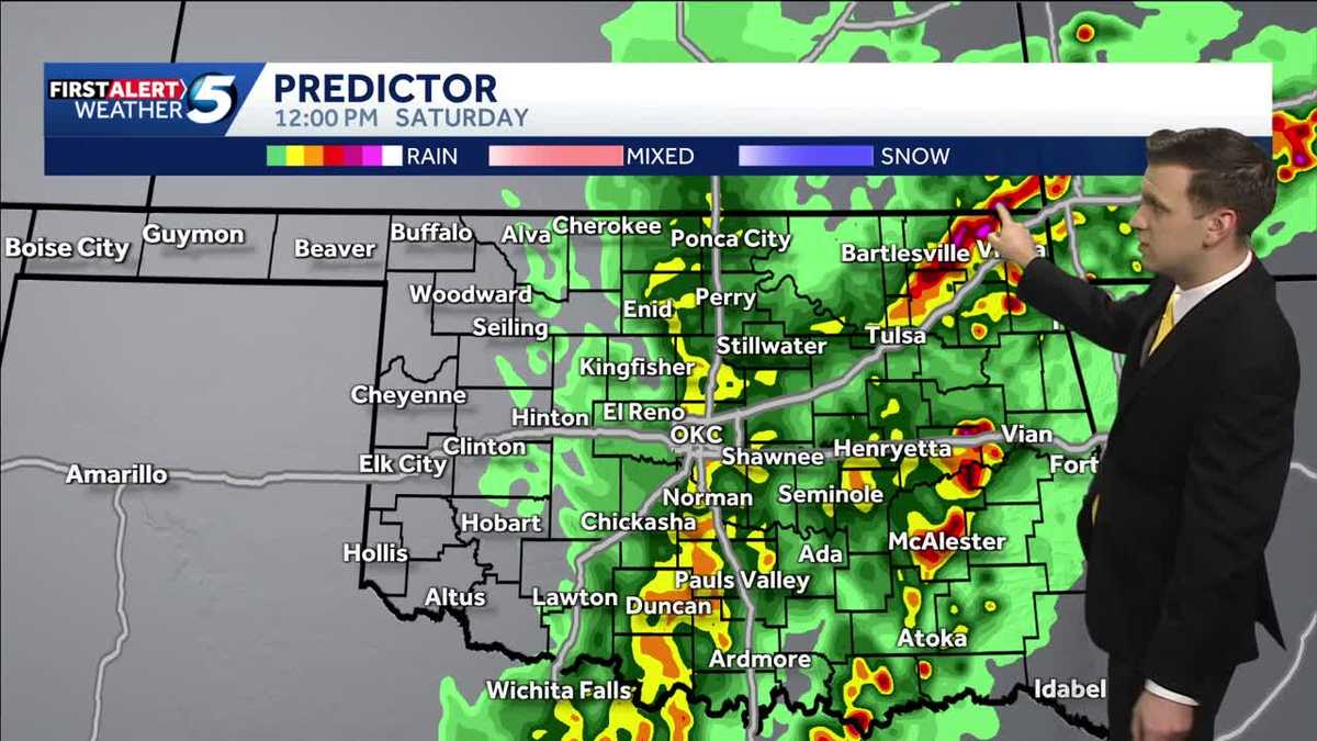 Storm Timeline: Saturday Morning - Afternoon