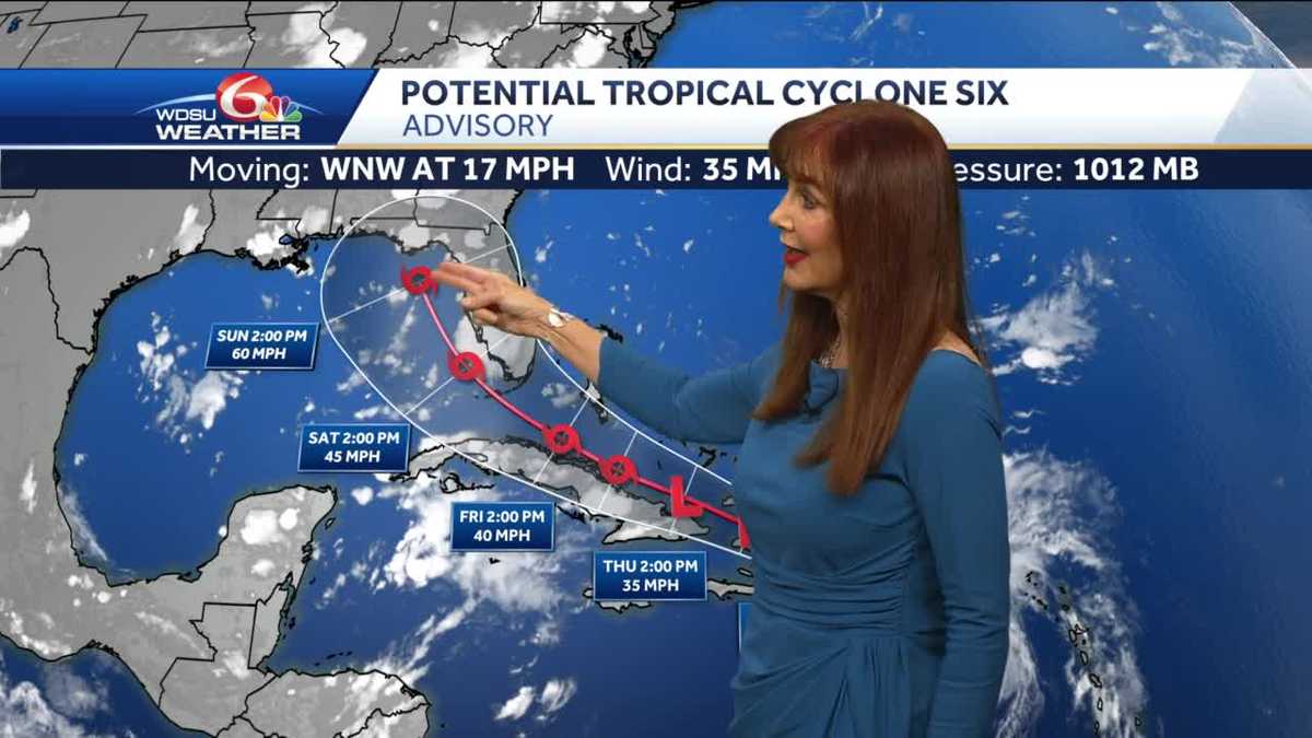 Potential tropical cyclone six