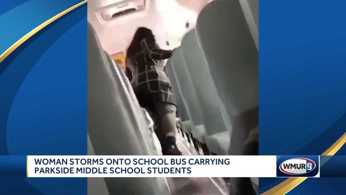 Video shows woman storming onto Manchester school bus, yelling at kids