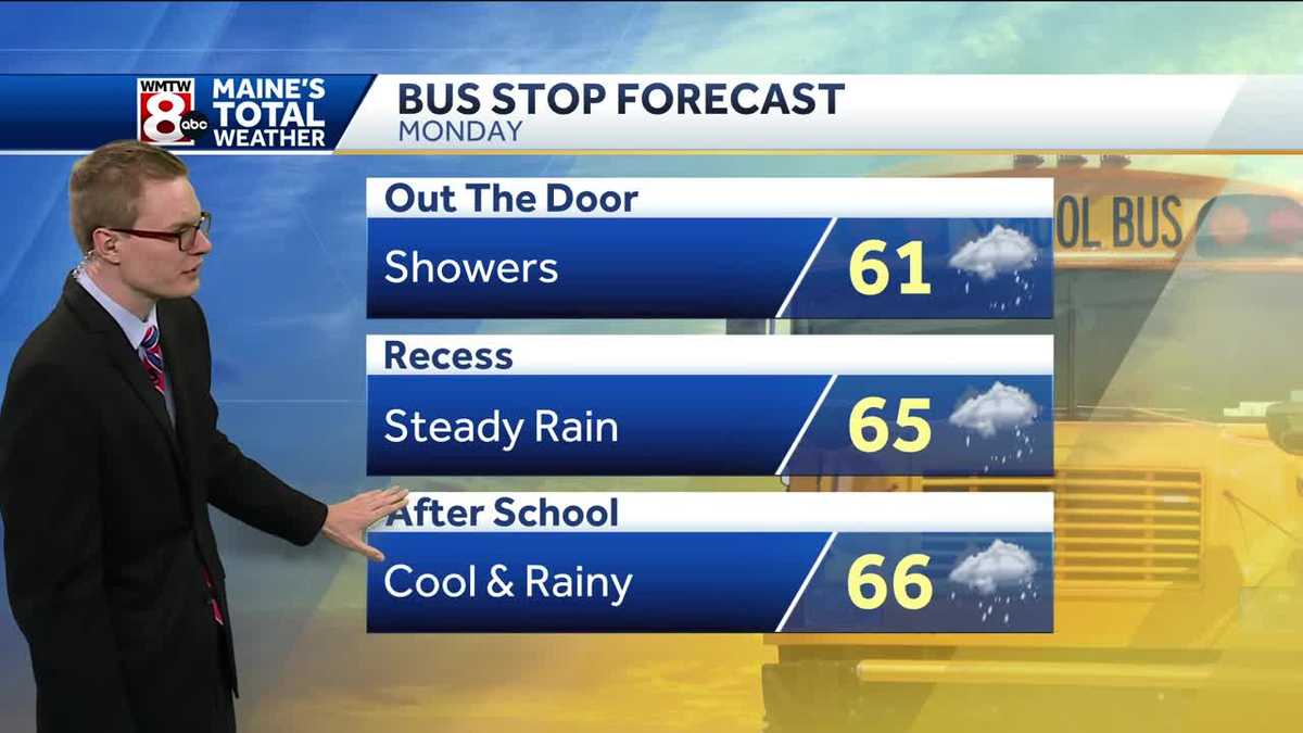 Wet start to the week with rain all day Monday