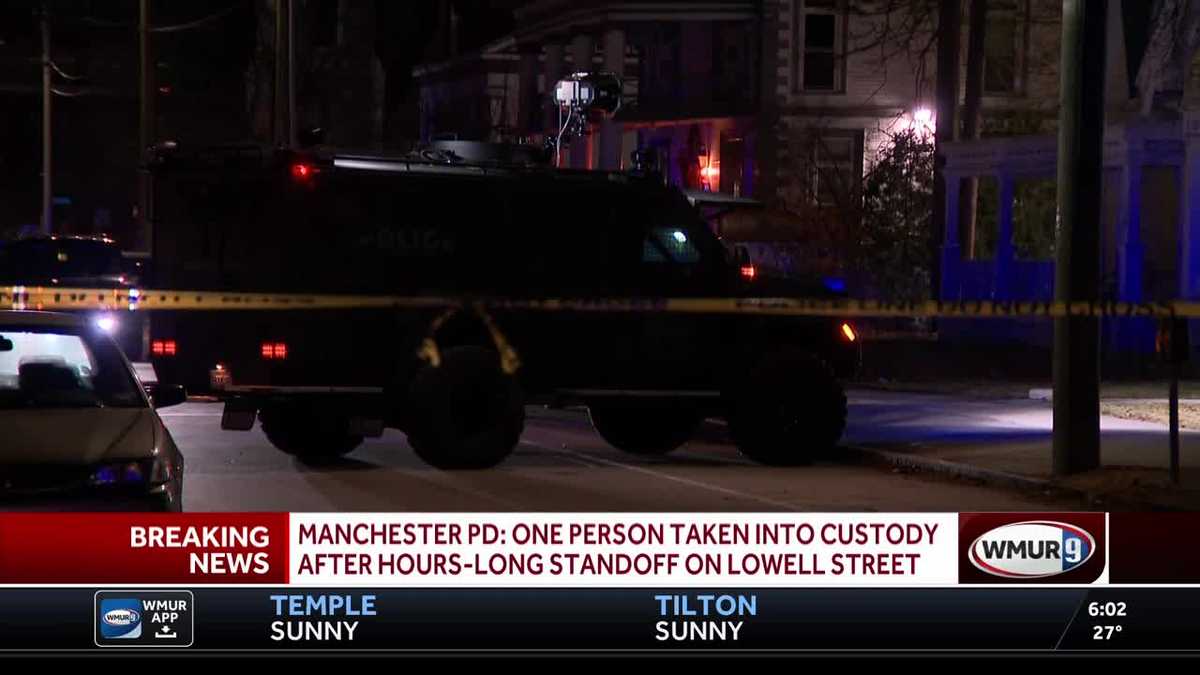 One person taken into custody after hours-long standoff in Manchester
