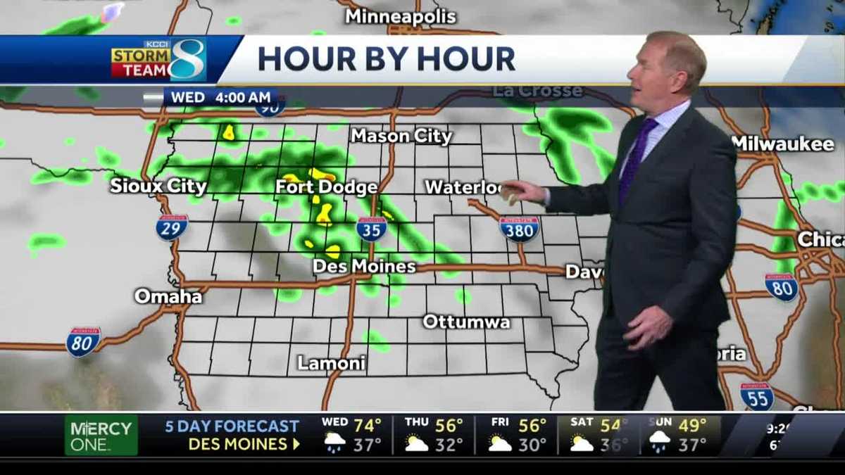 Wednesday starts with early morning storms