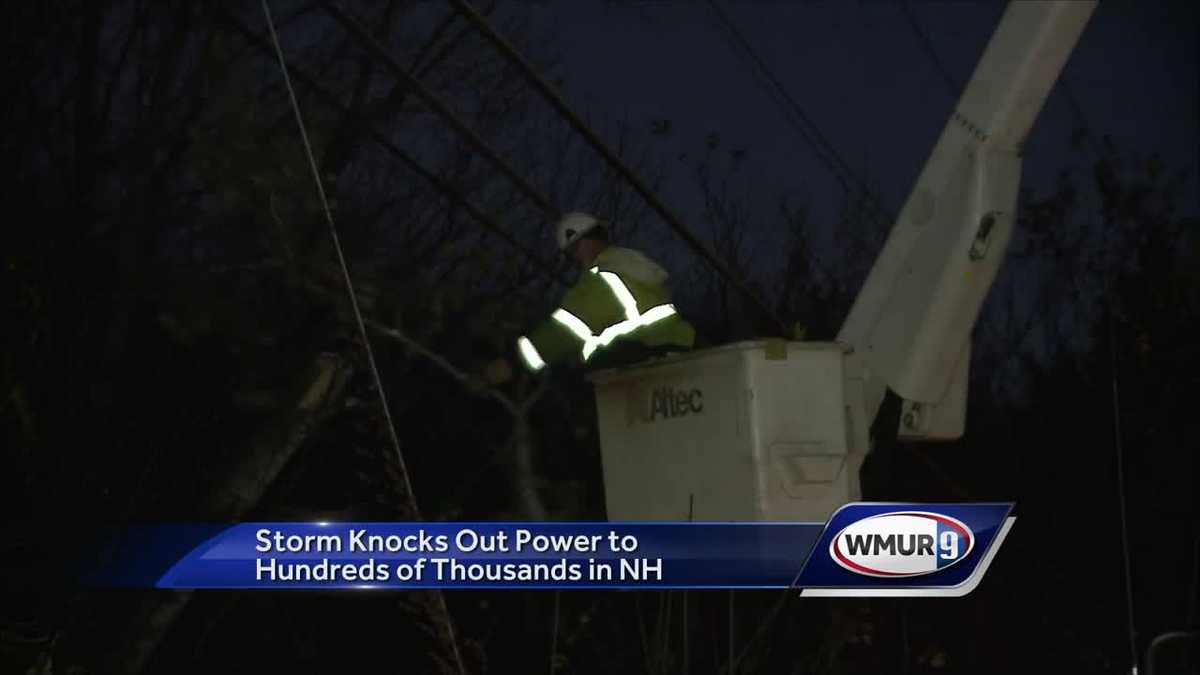 Storm knocks out power to hundreds of thousands in NH