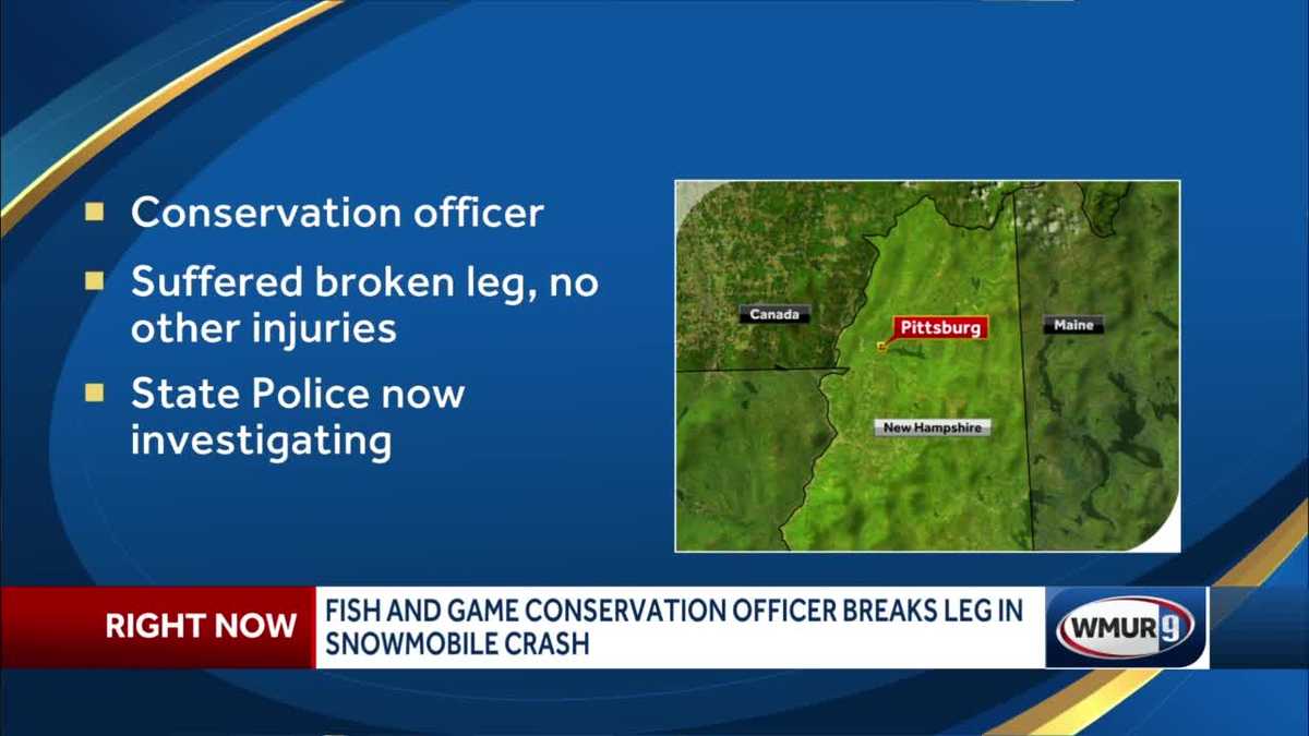 NH Fish and Game conservation officer injured in snowmobile crash