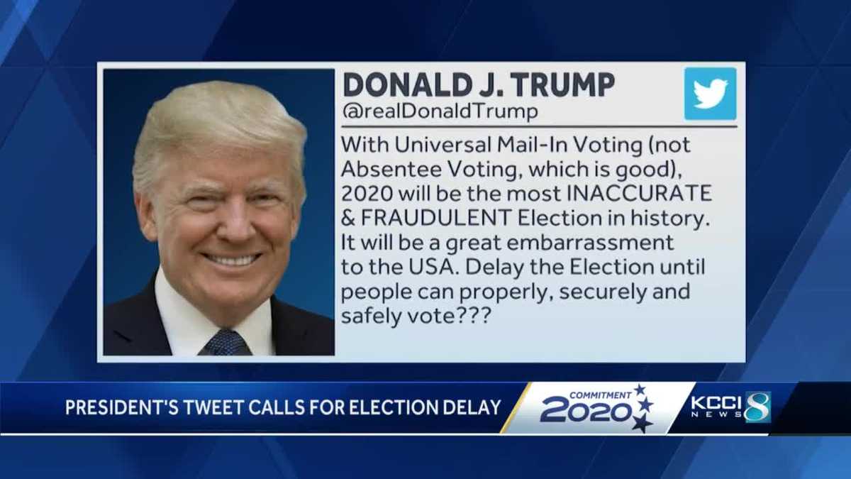 Despite Trump's tweet, Iowa election officials say election delay won’t ...