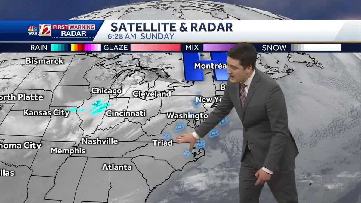 WATCH: Cool & cloudy Sunday, mild again to start the new workweek