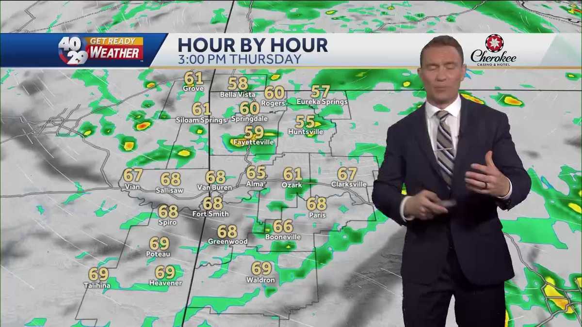 Chilly rain Thursday night