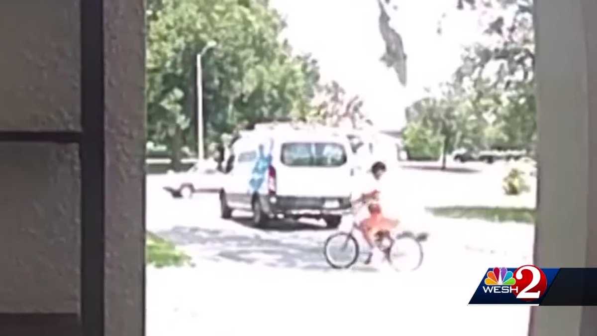 Video captures Amazon delivery driver taking girl's bike, riding away