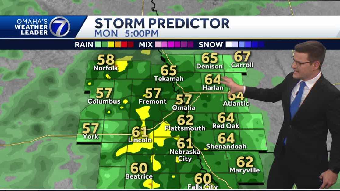 Omaha morning weather forecast for Monday, May 26