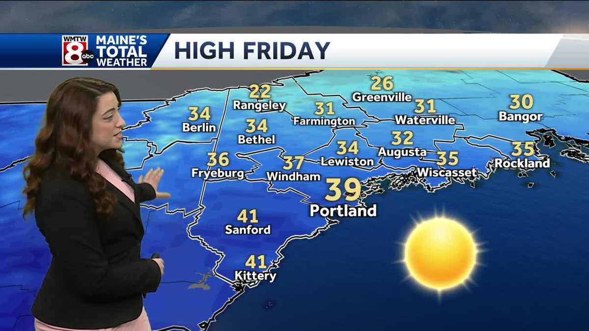 Here's a look at your Friday forecast