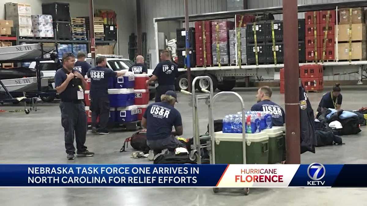 Nebraska Task Force One arrives in North Carolina for relief efforts