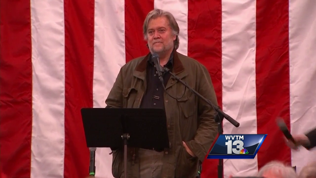 VIDEO: Steve Bannon campaigns for Roy Moore in Alabama