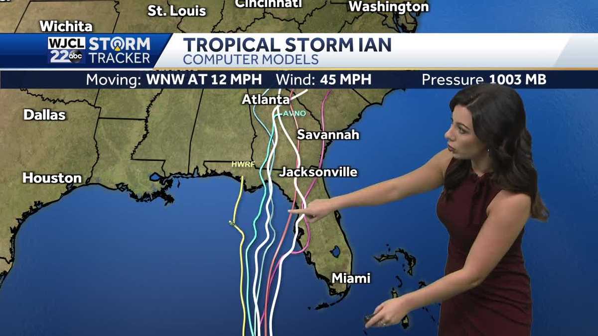 Sunny start to the week, but we are tracking Tropical Storm Ian and ...