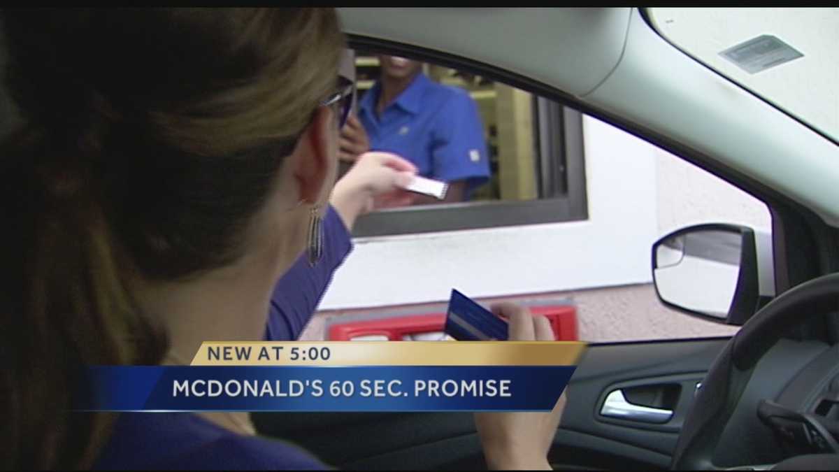 Reporter Erin Guy tests McDonand's 60-second lunch guarantee