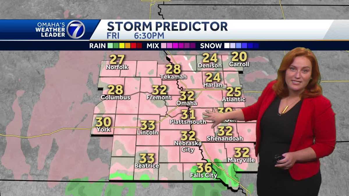 Cold Thursday afternoon, wintry weather Friday